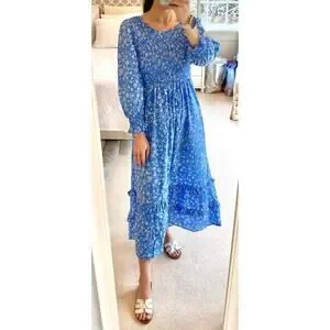 Pink City Prints | Dresses | Pink City Prints Tuckernuck Cornflower ...
